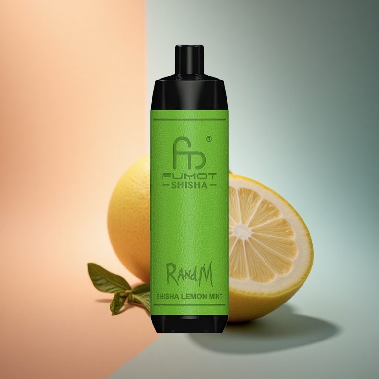 RandM Fumot Shisha 10000 Puffs Limon Menta LED-es 850 mAh-es 0,5%-os ...