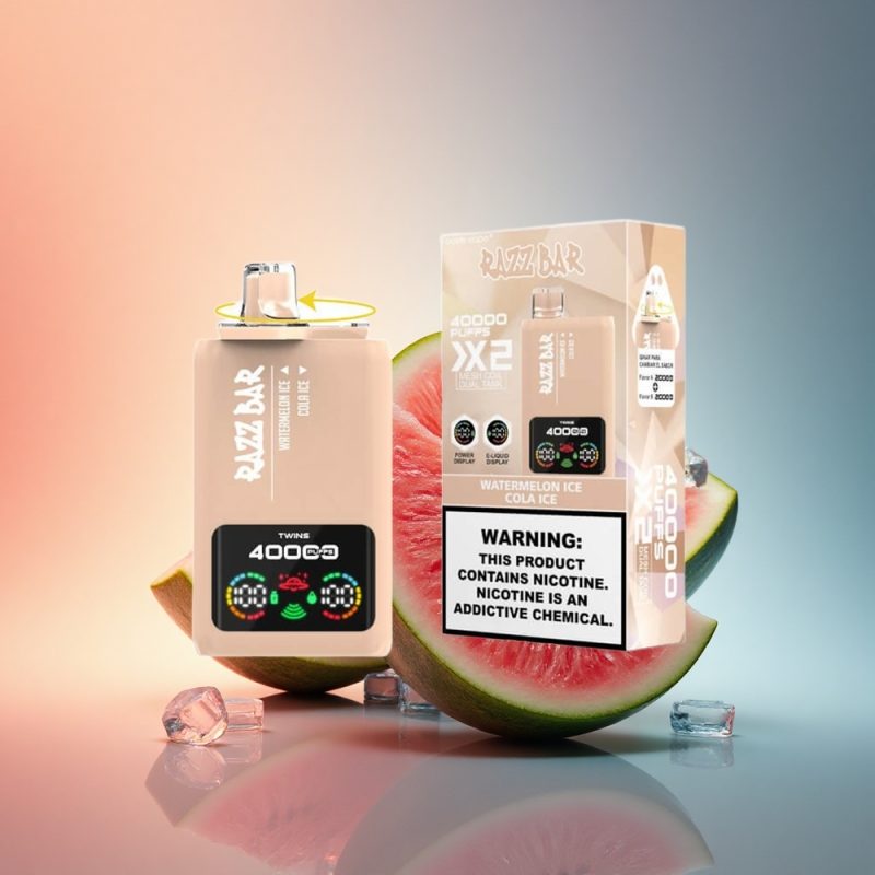 Razz Bar 40000 Puffs Dinnye Jég - Kóla Jég 650mAh 2% nikotin - ELFBAR ...