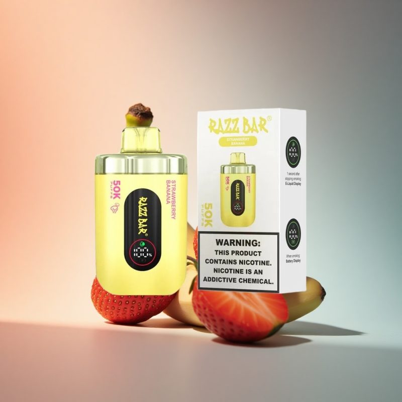 Razz Bar 50K Puffs Eper Banán Mesh 650 mAh 2% nikotin - ELFBAR Magyarorszag